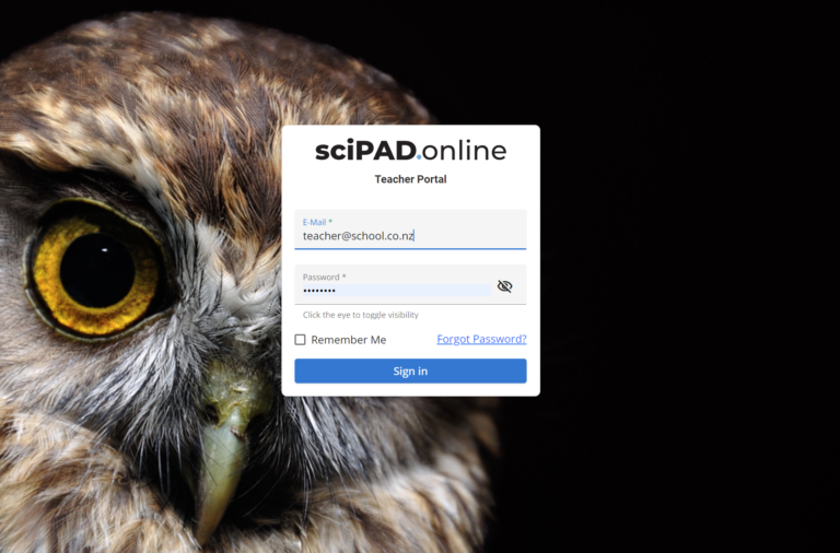 Adding teachers – sciPAD Online New Zealand