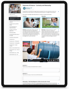sciPAD Online – Printed sciPADs accompanied by sciPAD Online.